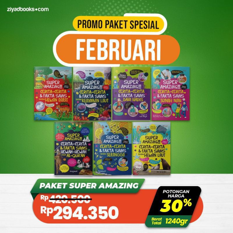 Jual Buku Anak - Paket Super Amazing Cerita & Fakta Sains Ziyad Books | Shopee Indonesia