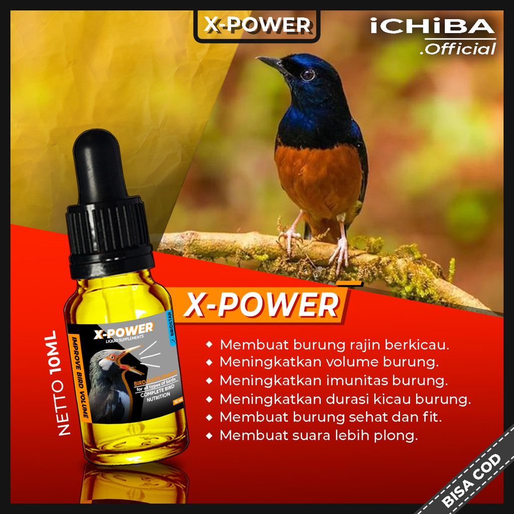 Jual (X-POWER) VITAMIN BURUNG OBAT BURUNG LOVEBIRD KENARI KACER JALAK ...