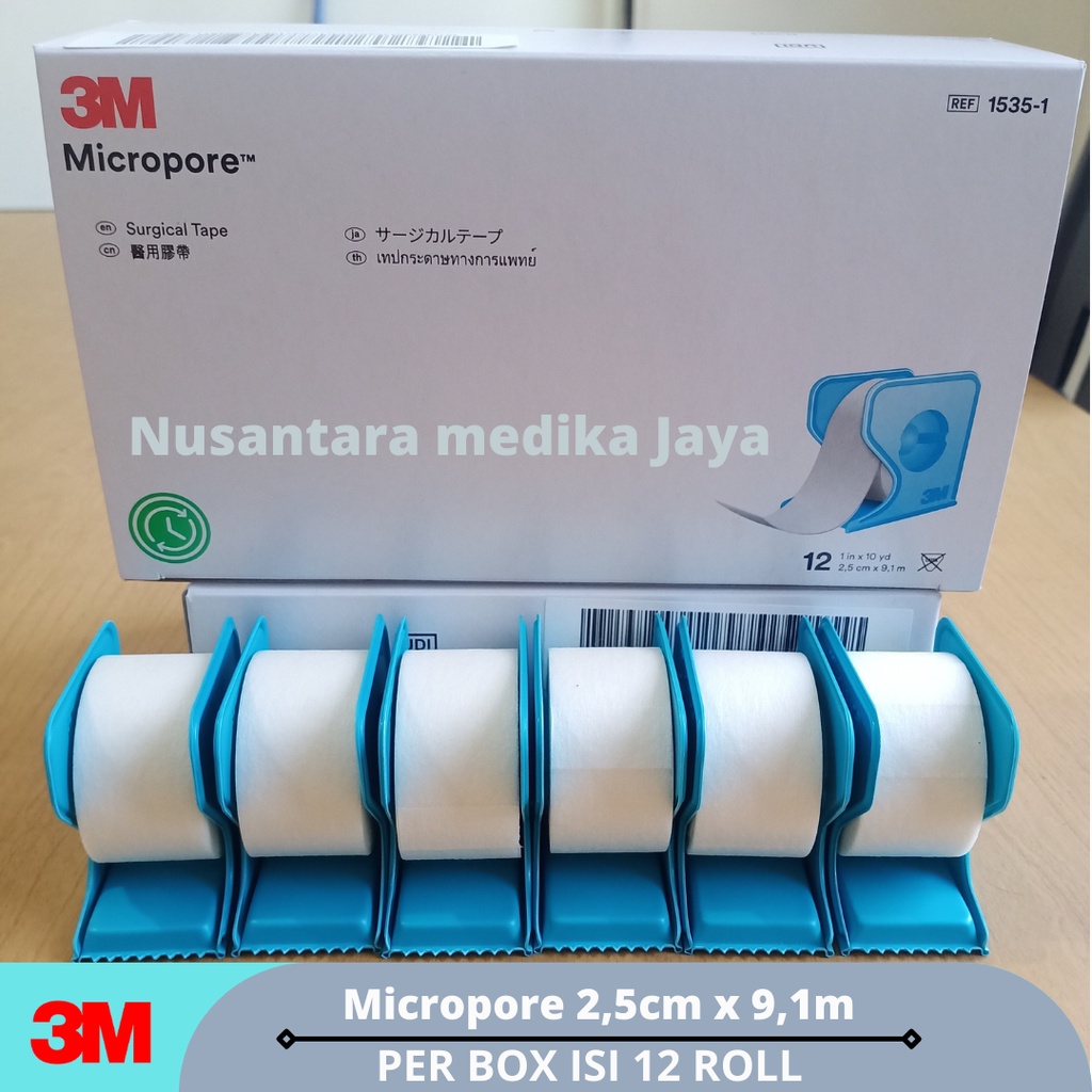 Jual Micropore 1 inci Surgical Tape 2.5 cm x 9.1 m original 3M Harga Satuan | Shopee Indonesia