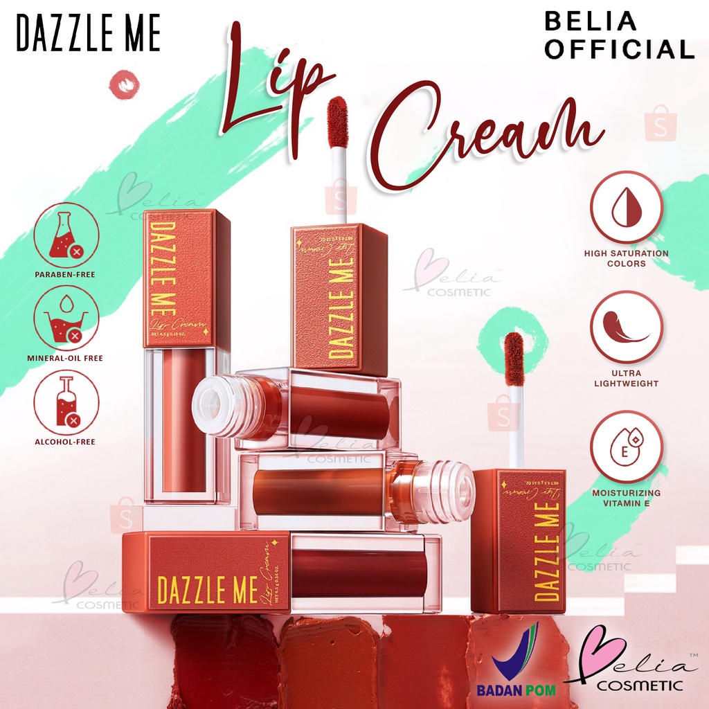 Jual BELIA DAZZLE ME Mousse Lip Cream | Lipstick | Lip Mousse | Lip ...