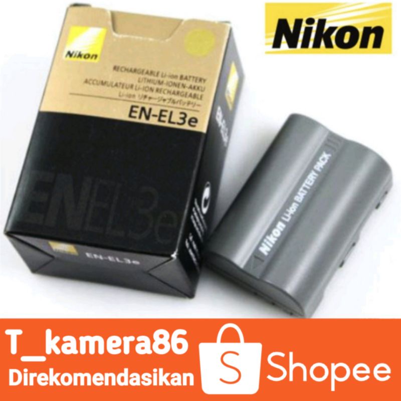 Jual BATERAI NIKON EN-EL3E BATRE FOR MH-18A D50 D80 D90 D300 NIKON | Shopee Indonesia