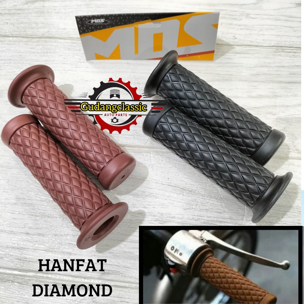 Jual HANDGRIP DIAMOND JAPSTYLE CUSTOM KARET HANDFAT KLASIK HAND GRIP ...