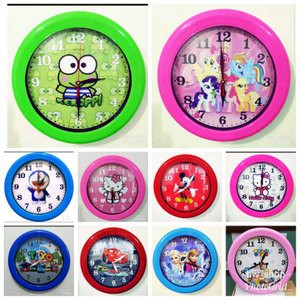 Jual JAM DINDING KARAKTER 30 CM / FROZEN / TAYO / PRINCESS / KUDA PONI / MINION / JAM DINDING ...