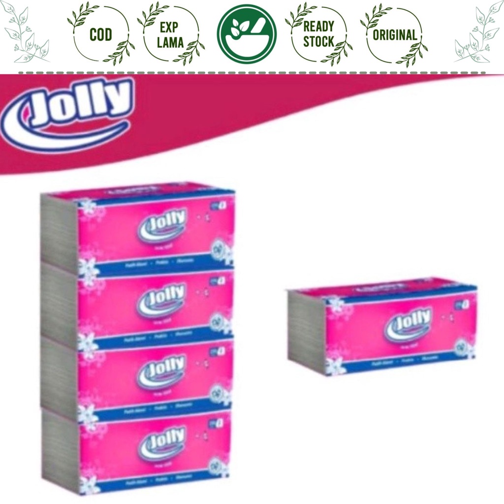 Jual 4 PACK TISUE JOLLY FACIAL TISSUE 250 SHEETS 2 PLY SOFT TISU ...