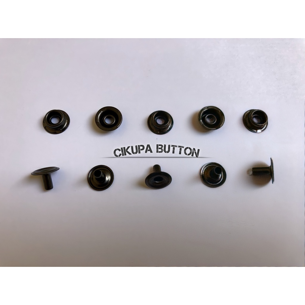 Jual KANCING HELM BOGO RETRO MODEL CD 1SET (BLACK NIKEL) | Shopee Indonesia