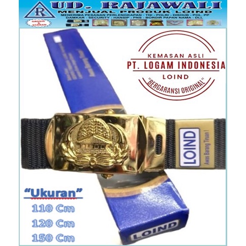Jual Sabuk Korpri Original LOIND | Ikat Pinggang PNS Model Slorok/Rol ORIGINAL | Shopee Indonesia