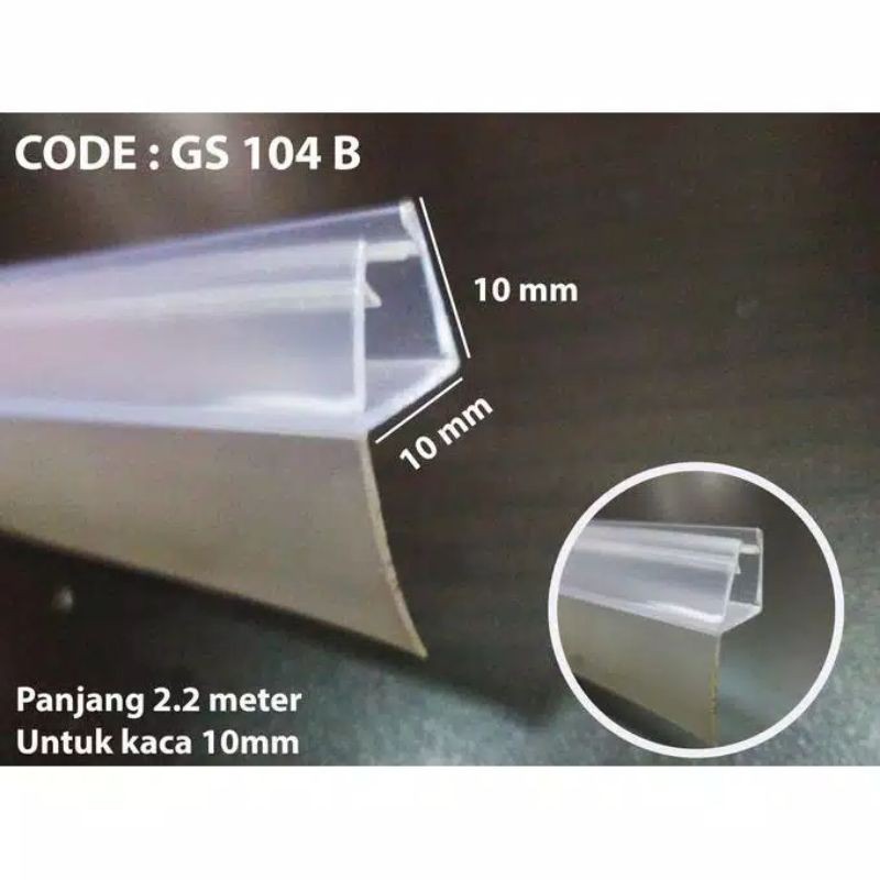 Jual glass door seal gs104 penutup Pintu kaca shower | Shopee Indonesia