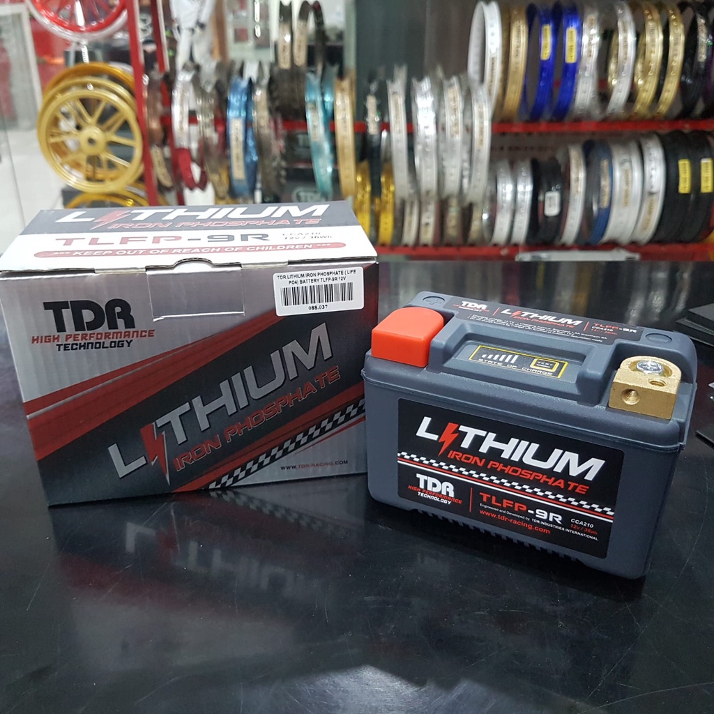 Jual Aki Motor TDR Lithium Iron Phosphate (LiFePO4) Battery TLFP 9R ...
