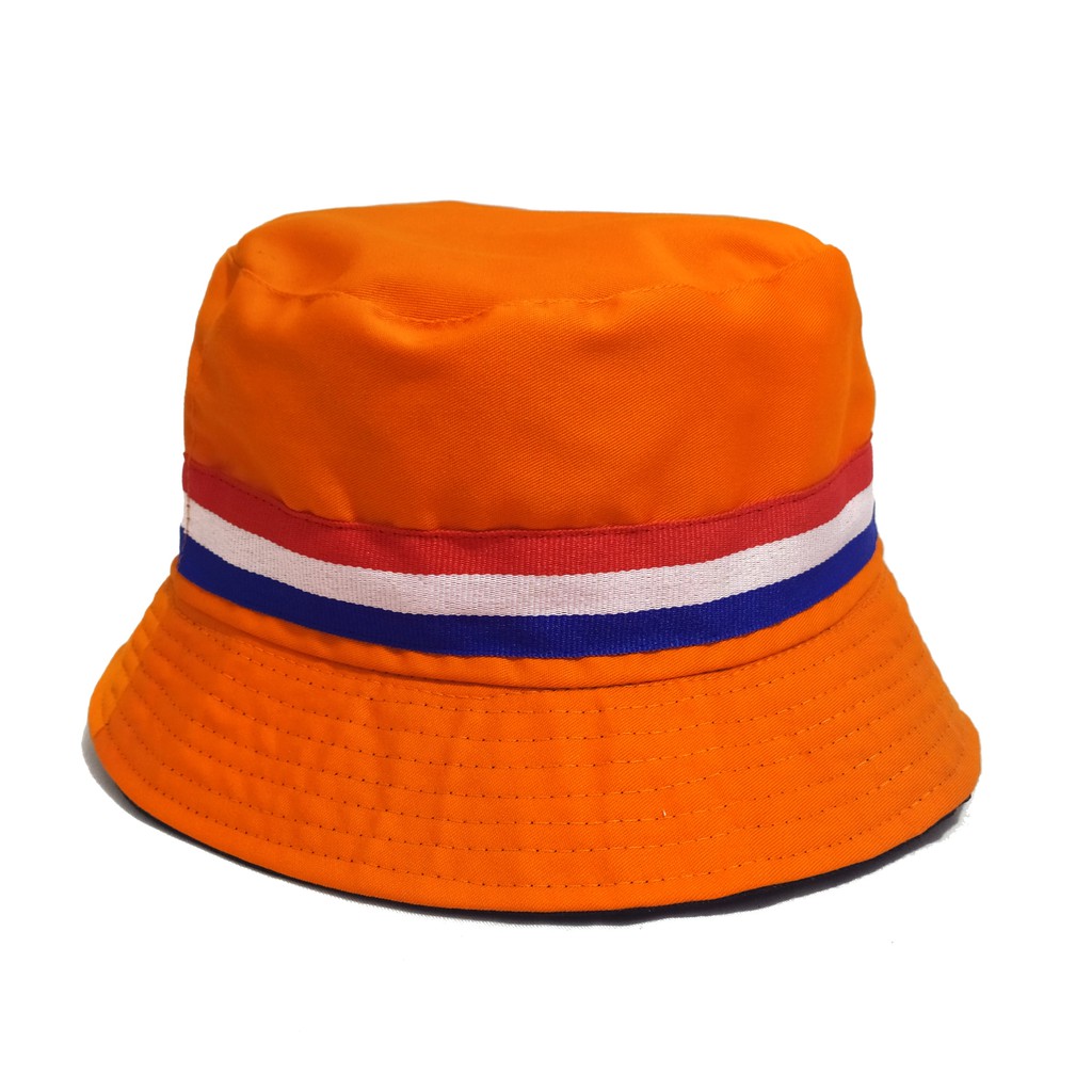Jual Topi Bucket Hat List Polos Belanda Netherlands Orange buckethat ...
