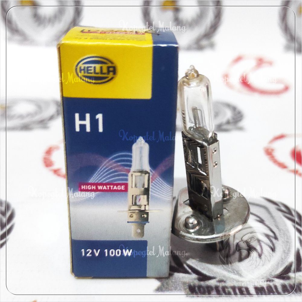Jual Lampu Halogen H1 12V 100W HELLA 10804bk | Shopee Indonesia