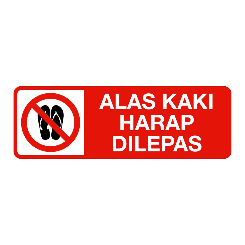 Jual Acrylic Signage Alas Kaki Harap di lepas | Shopee Indonesia