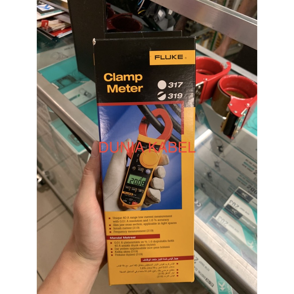 Jual Digital Clamp Meter / Tang Ampere AC DC Fluke 319 Ori | Shopee ...