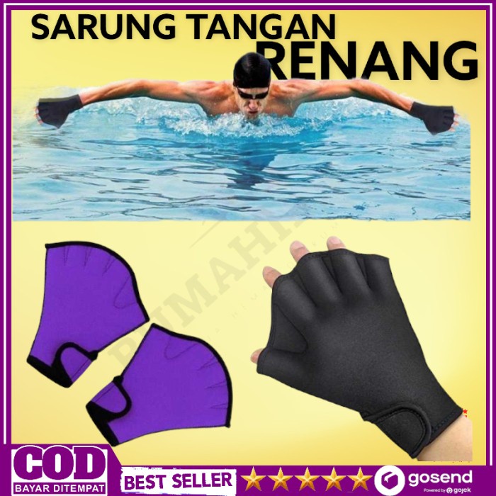 Jual Sarung Tangan Renang Swimming Gloves Alat Bantu Diving Snorkeling ...