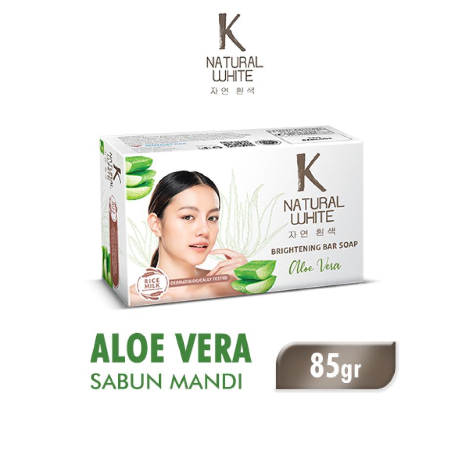 Jual K Natural White Sabun Mandi Batang Aloe Vera 85 gr | Shopee Indonesia