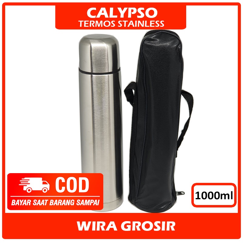 Jual Calypso Tremos Tahan Panas Dingin 1000ml Stenlis | Thermos Air ...