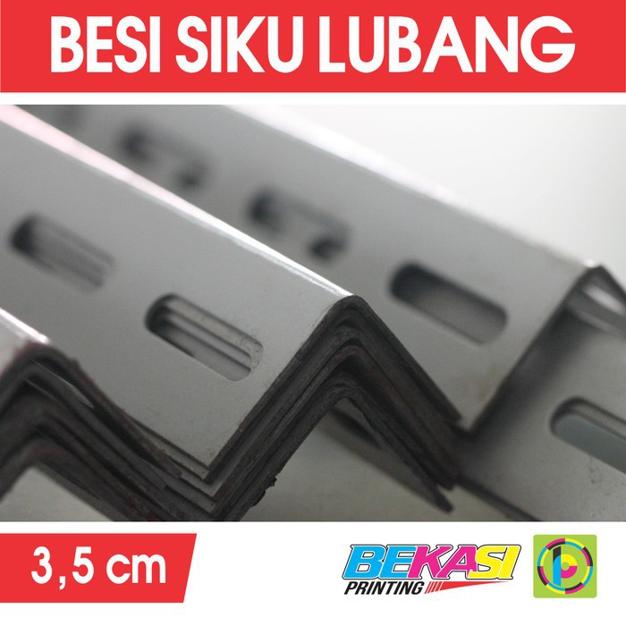 Jual Besi Siku Lubang Untuk Rak Lobang 3.5x3.5 cm (35x35 mm) Panjang 2 ...