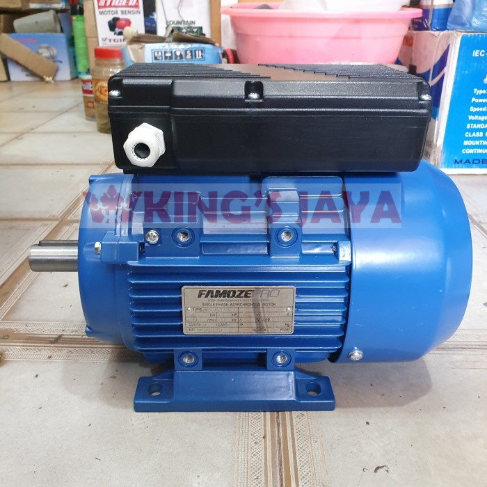 Jual Dinamo Elektromotor 1.5 HP Putaran Lambat 1 phase FAMOZE PRO | Shopee Indonesia