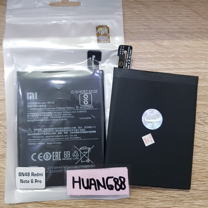 Jual BATERAI REDMINOTE 6 PRO / BATERAI BN48 BN 48 ORI 100% NEW | Shopee ...