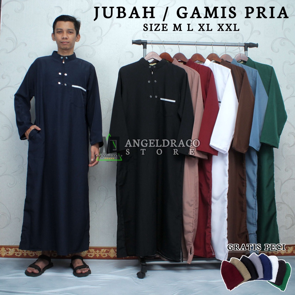Jual Koko Jubah Gamis Pria Premium Lengan Panjang | Shopee Indonesia