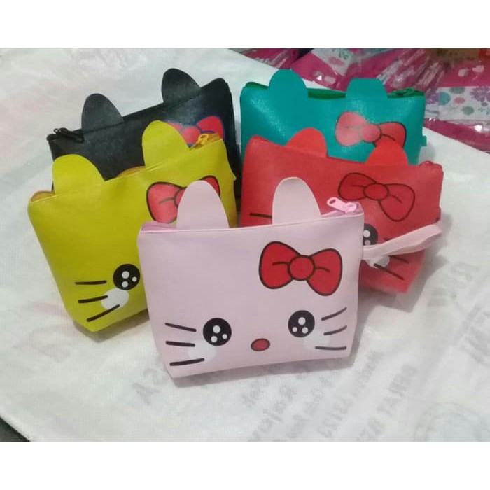 Jual POUCH TEBAL SABLON MOTIF KUPING HELLO KITTY | Shopee Indonesia
