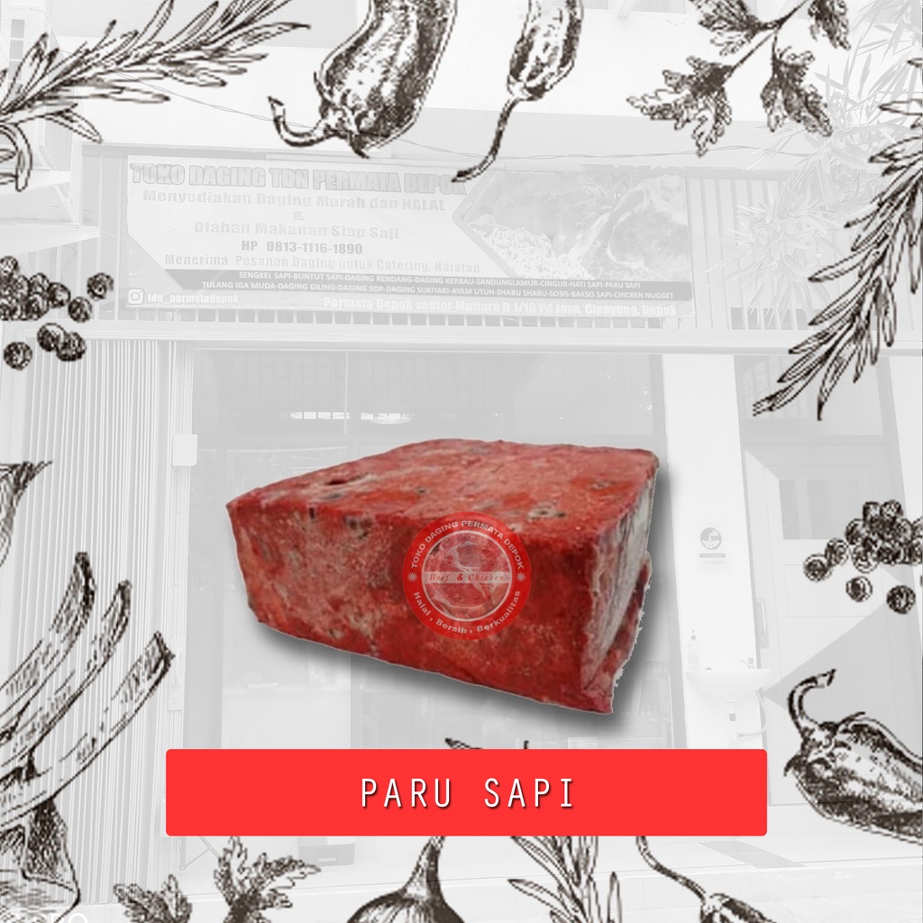 Jual Paru Sapi / Beef Lungs Frozen 1Kg | Shopee Indonesia