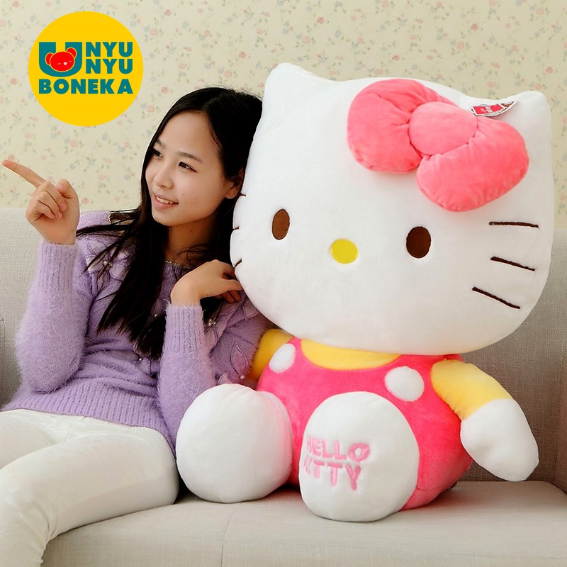 Jual Boneka Hello Kitty Big besar 70CM import giant hello kitty overall ...