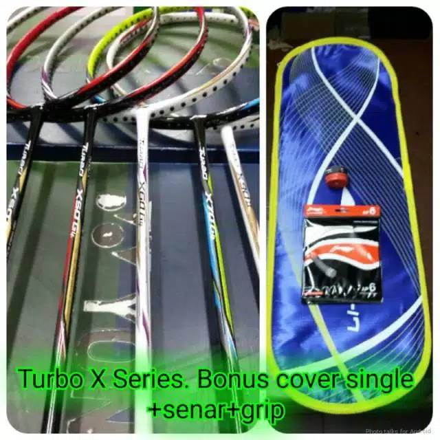 Jual Raket Badminton LINING / LI NING TURBO X 50 / 60 / 70 G4 DIJAMIN ...