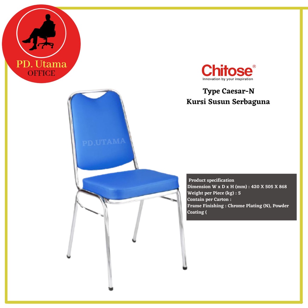 Jual Kursi Susun Chitose Caesar-N Kursi Restoran/Kursi Hotel/Kursi ...