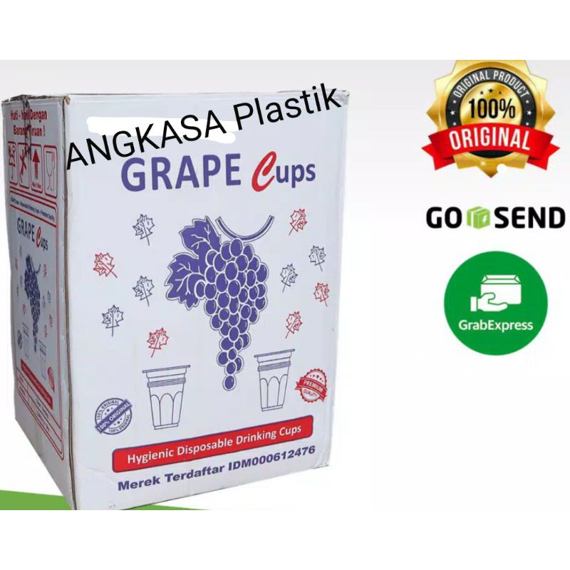 Jual gelas plastik ANGGUR 220mil grape cup kopi | Shopee Indonesia