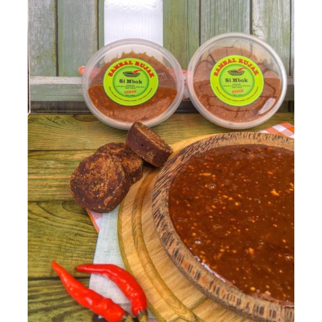 Jual sambal rujak sambal lotis varian kacang mix kacang dg kacang asli ...