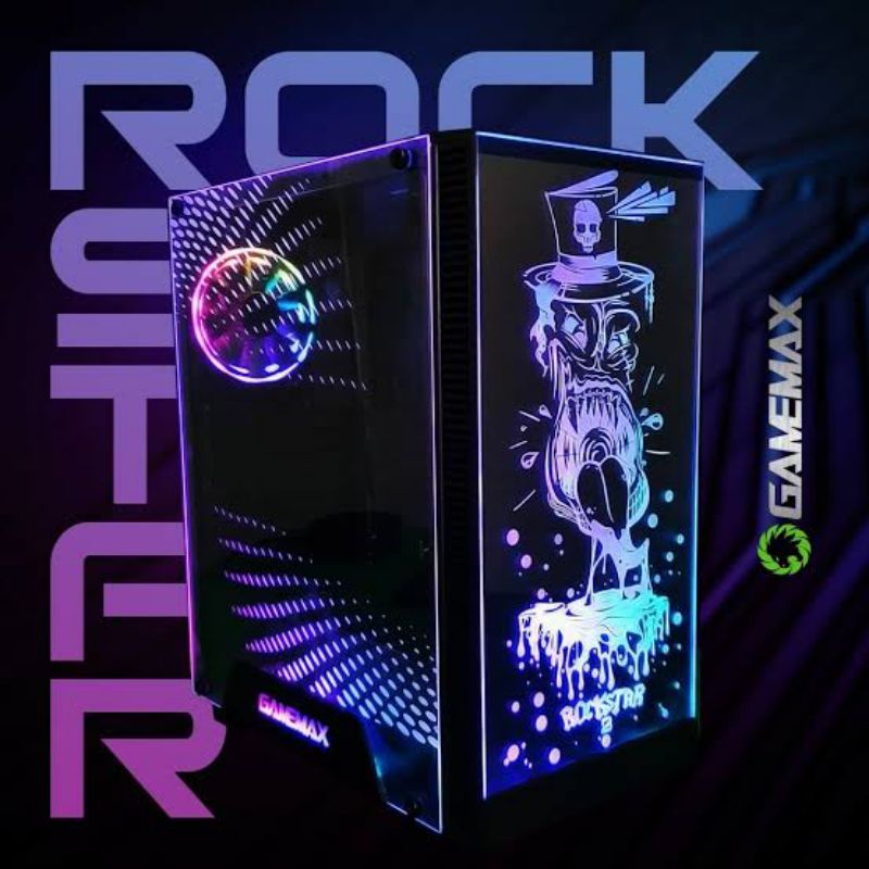 Jual GAMEMAX ROCKSTAR 2 GAMING PC CASE With ARGB LED, PWM AND REMOTE ...