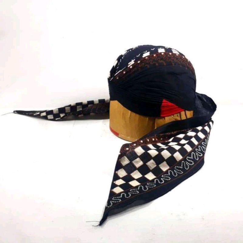Jual Blangkon Model Sliwir Gaya Jogja B-17 Motif Batik Poleng Bisa ...