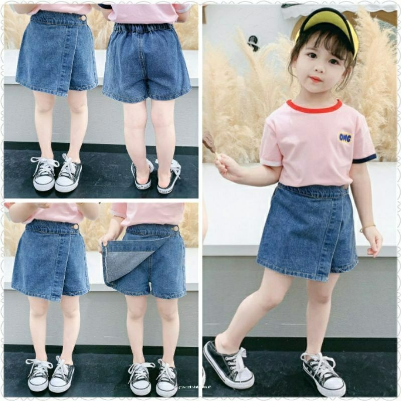 Jual HOTPANTS JEANS ANAK ROCELA / ROK CELANA USIA 1 TAHUN SAMPAI 8 TAHUN | Shopee Indonesia