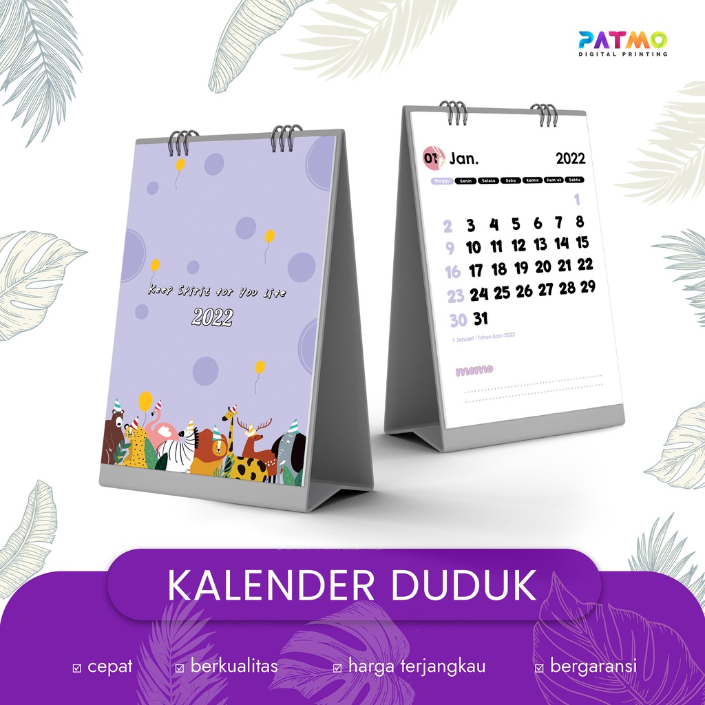 Jual Kalender Meja Mini Karakter Lucu / Kalender Duduk (Min order 10pcs ...