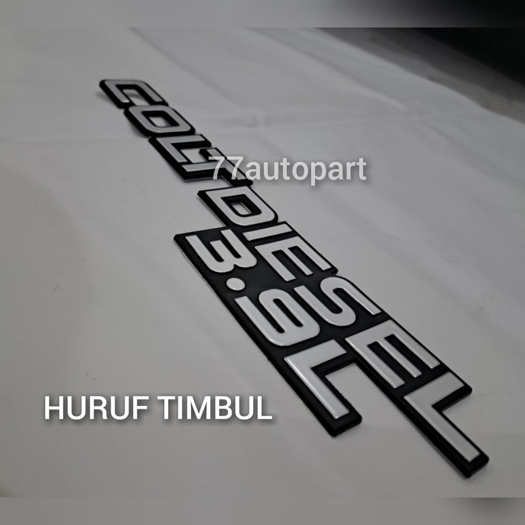 Jual emblem logo mobil colt diesel 3.9L tulisan coltdiesel3.9 | Shopee ...