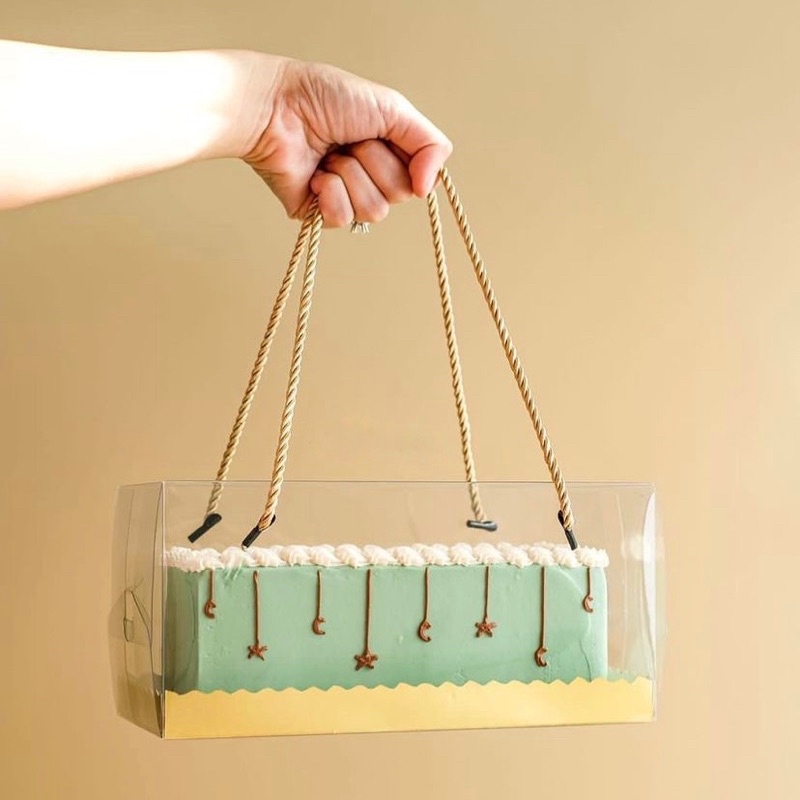 Jual Box Mika Handle Tali Bolu Gulung / Box Mika Brownies Spiku / Kotak ...