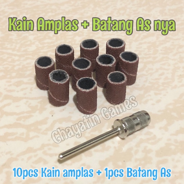Jual Kain Amplas 6mm Plus Batang As Ukuran 2.3mm | Shopee Indonesia