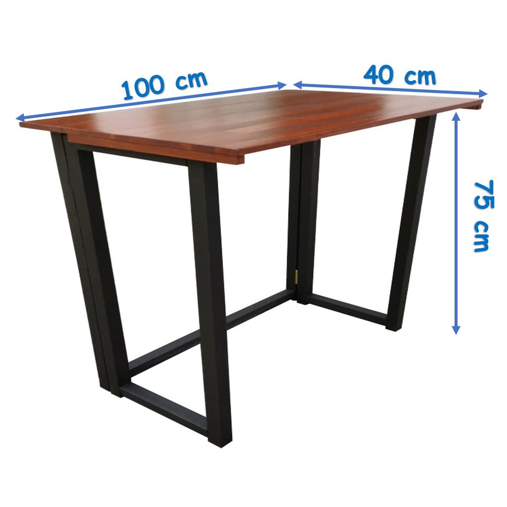 Jual Meja Lipat 100x40 Tinggi 50/60/70/75/80/90/100/110 cm - Full Kayu ...