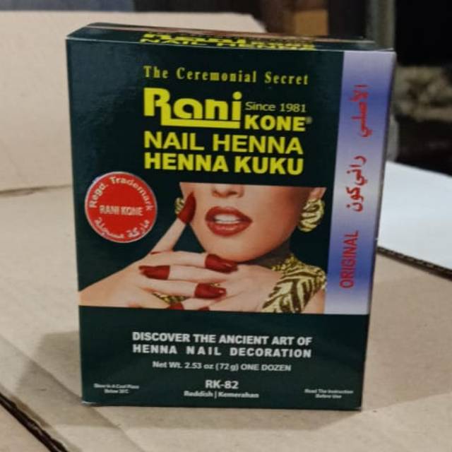 Jual Hena Rani kone pacar kuku nail hena rani jual per 12 pcs atau 1lsn | Shopee Indonesia