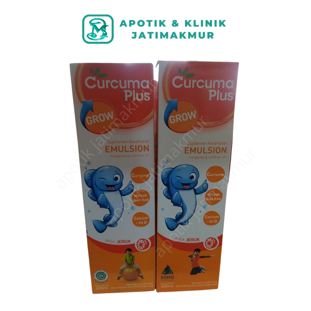 Jual Curcuma Plus Grow Emulsion Syrup - Orange 400ml | Shopee Indonesia
