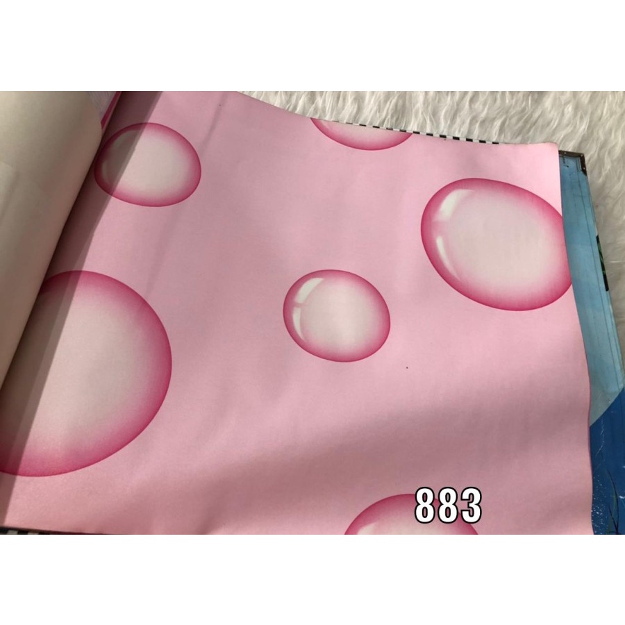 Jual Wallpaper Dinding Motif Bubble Pink Bulat Pink | Shopee Indonesia