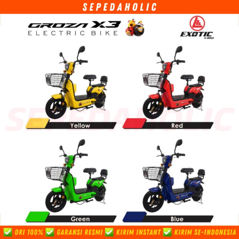 Jual Sepeda Listrik EXOTIC GROZA X3 Electric E Bike By Pacific / Groza ...