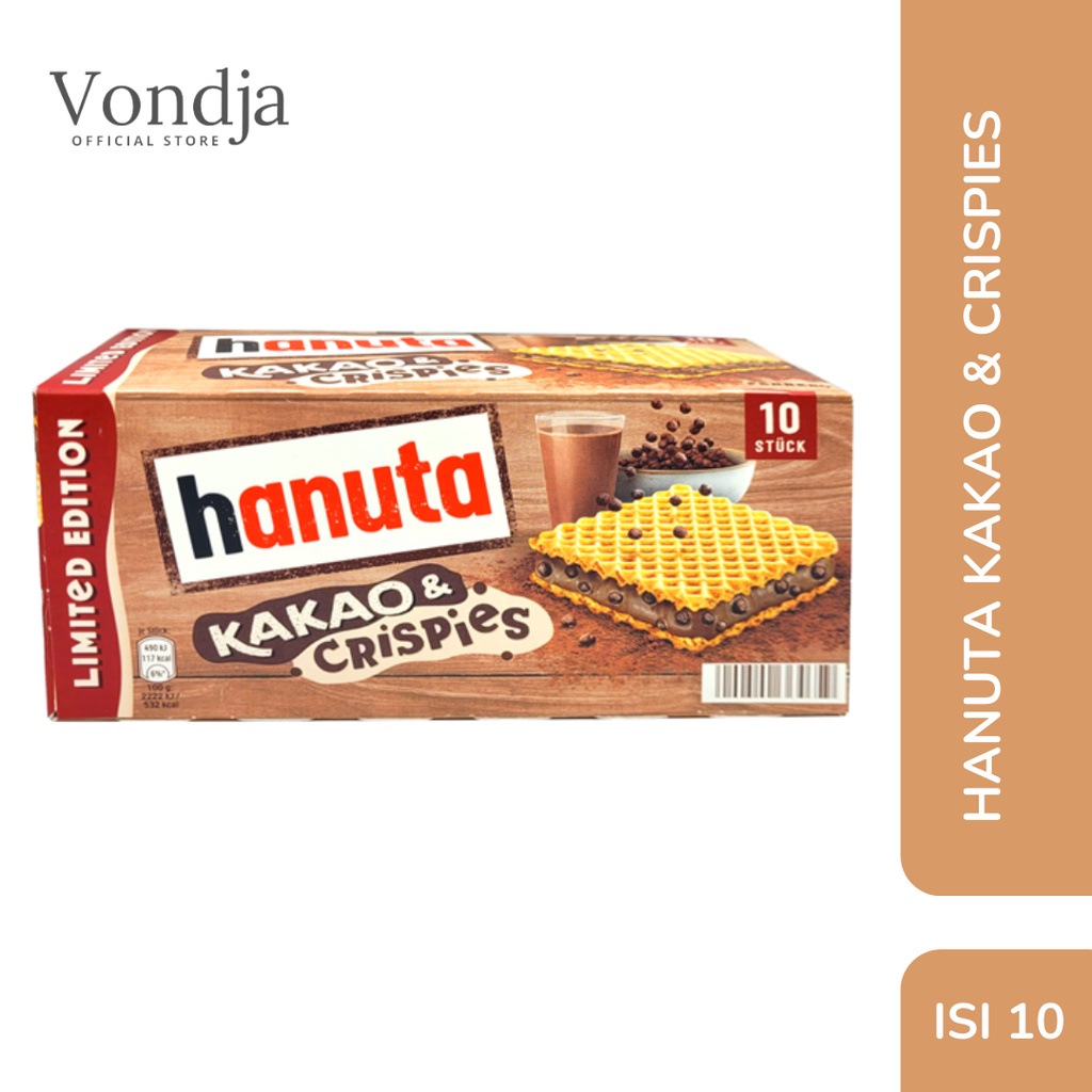 Jual Ferrero Hanuta Wafer Kakao Crispies Wafer Limited Edition Isi 10 ...