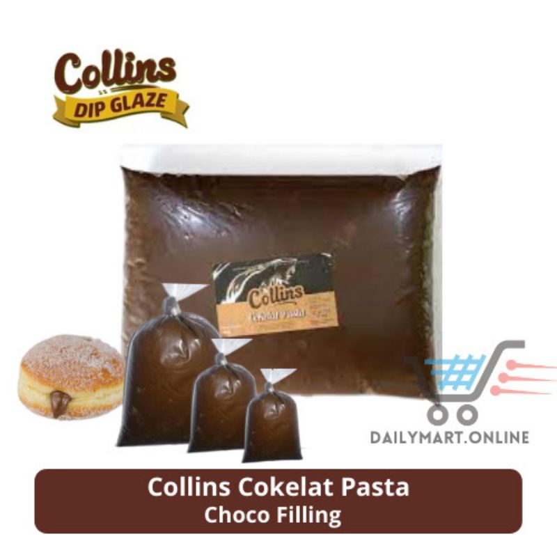 Jual COLLINS COKELAT PASTA / COKELAT FILLING (REPACK) | Shopee Indonesia