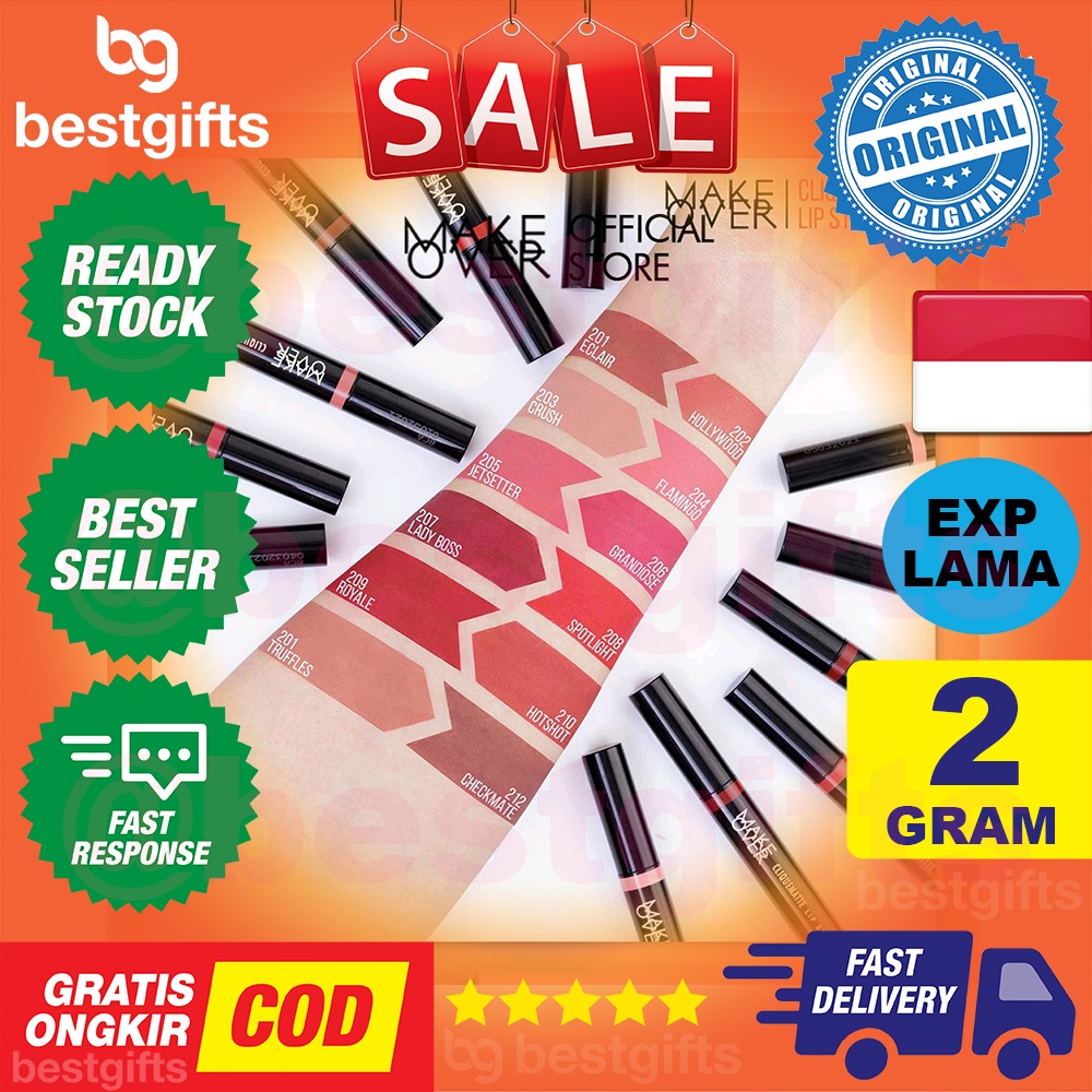 Jual MAKEOVER MAKE OVER CLIQUEMATTE LIP STYLO LIPSTIK MENYAMARKAN GARIS ...