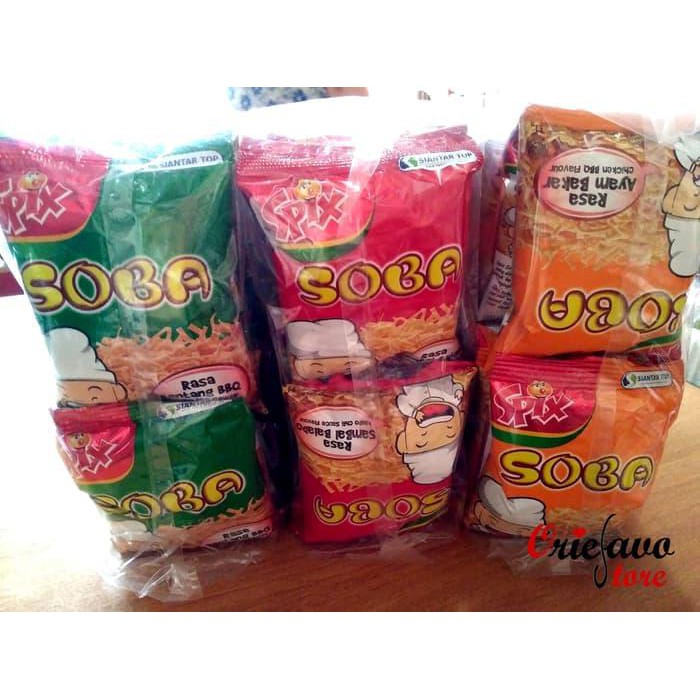 Jual SNACK SPIX SOBA MIE (1 PAK ISI 20 PCS) - BALADO | Shopee Indonesia