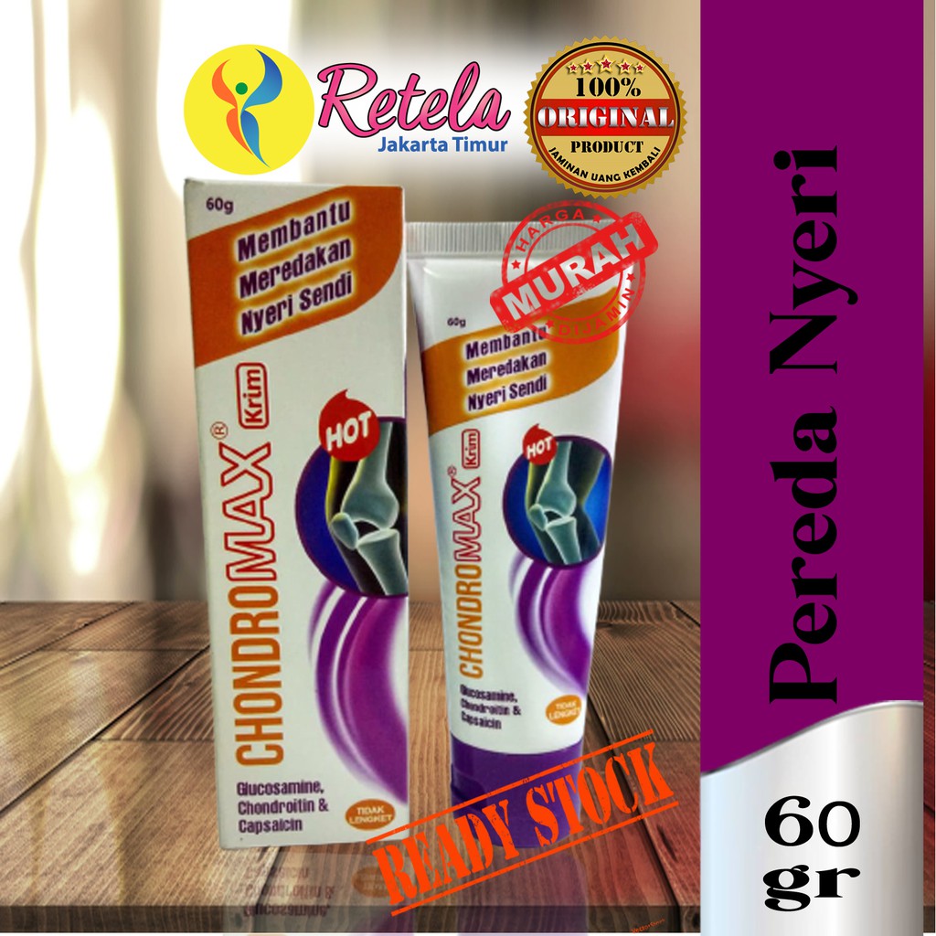 Jual Chondromax Krim Hot 60gr Krim Pereda Nyeri Sendi/ Glucosamin ...