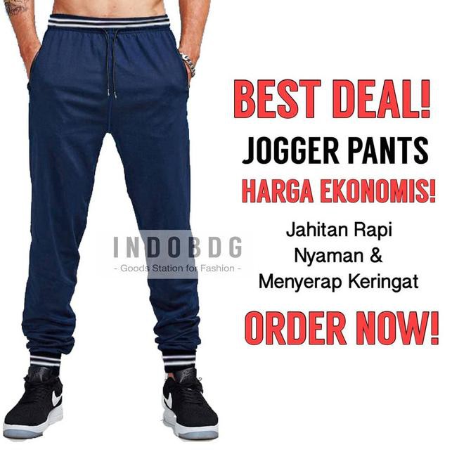 Jual STOCK BARU!!-953 [ S M L ] CELANA JOGGER PREMIUM | JOGER PANT ...