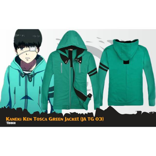 Jual Jaket Anime Tokyo Ghoul Kaneki Ken Tosca Green Cosplay Jacket ...