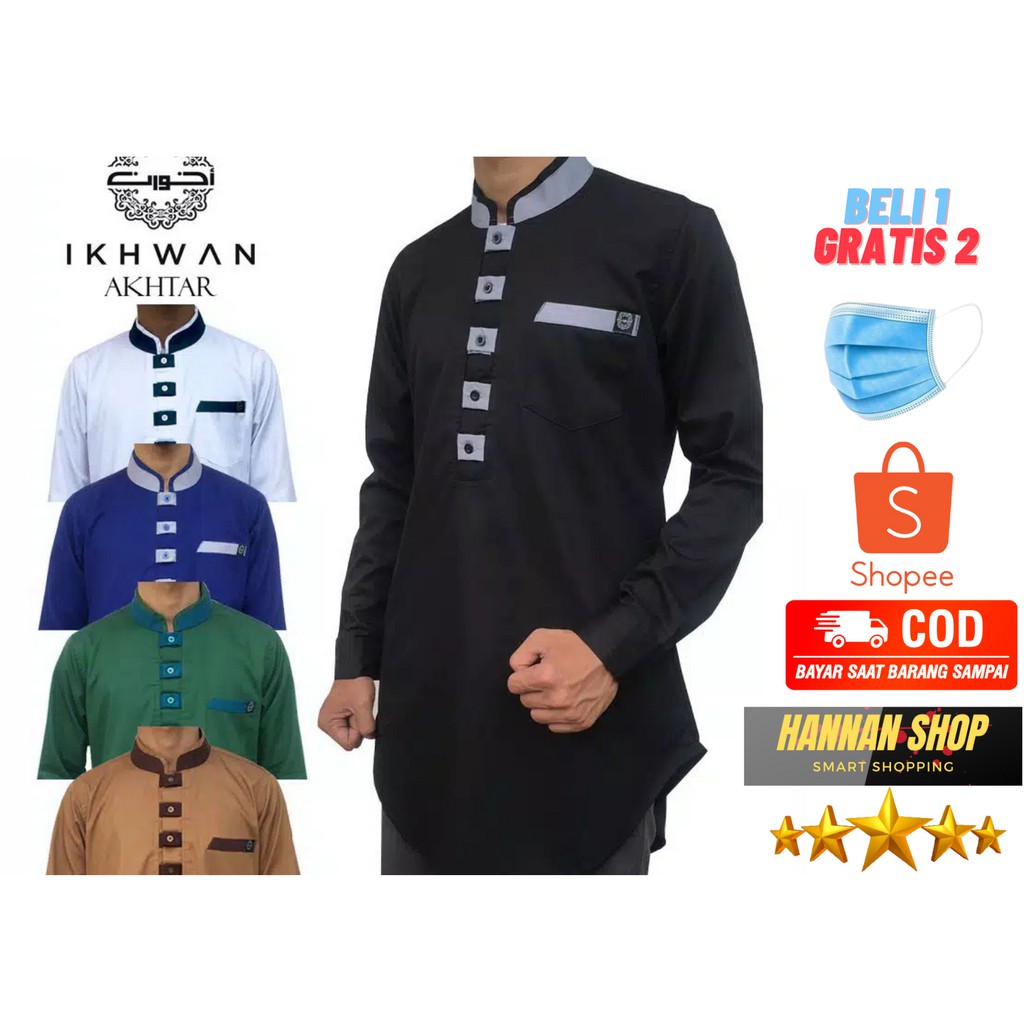 Jual BAJU MUSLIM PRIA KOKO PAKISTAN PREMIUM QUALITY MODEL IKHWAN AKHTAR ...